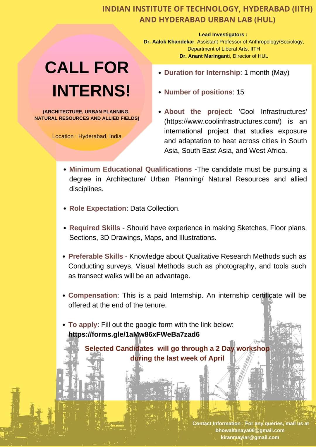 Internship Opportunity at Indian Institute Of Technology (IIT ...