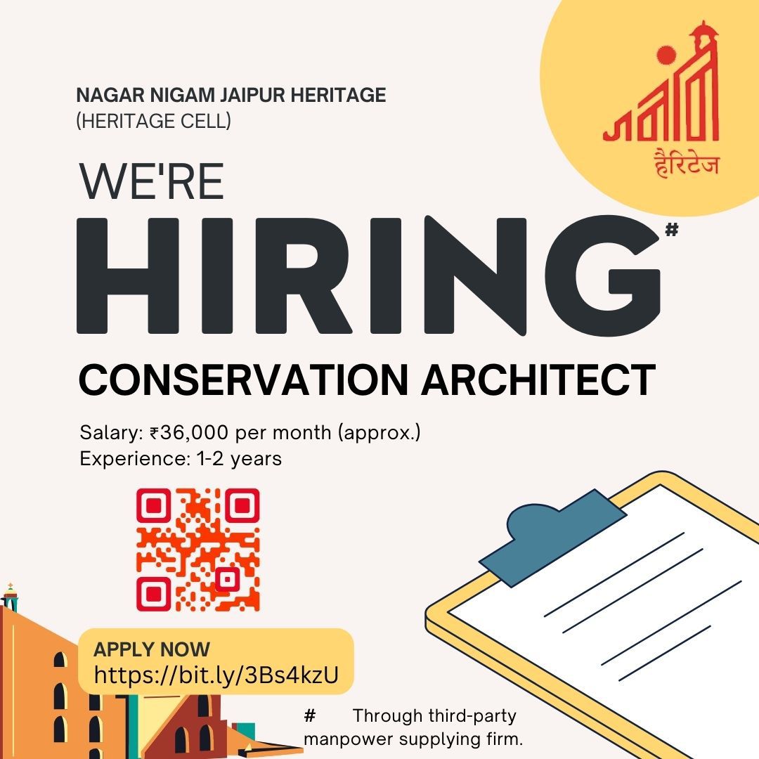 Vacancy for Conservation Architect at Nagar Nigam Jaipur Heritage (Heritage Cell) | Jaipur ...