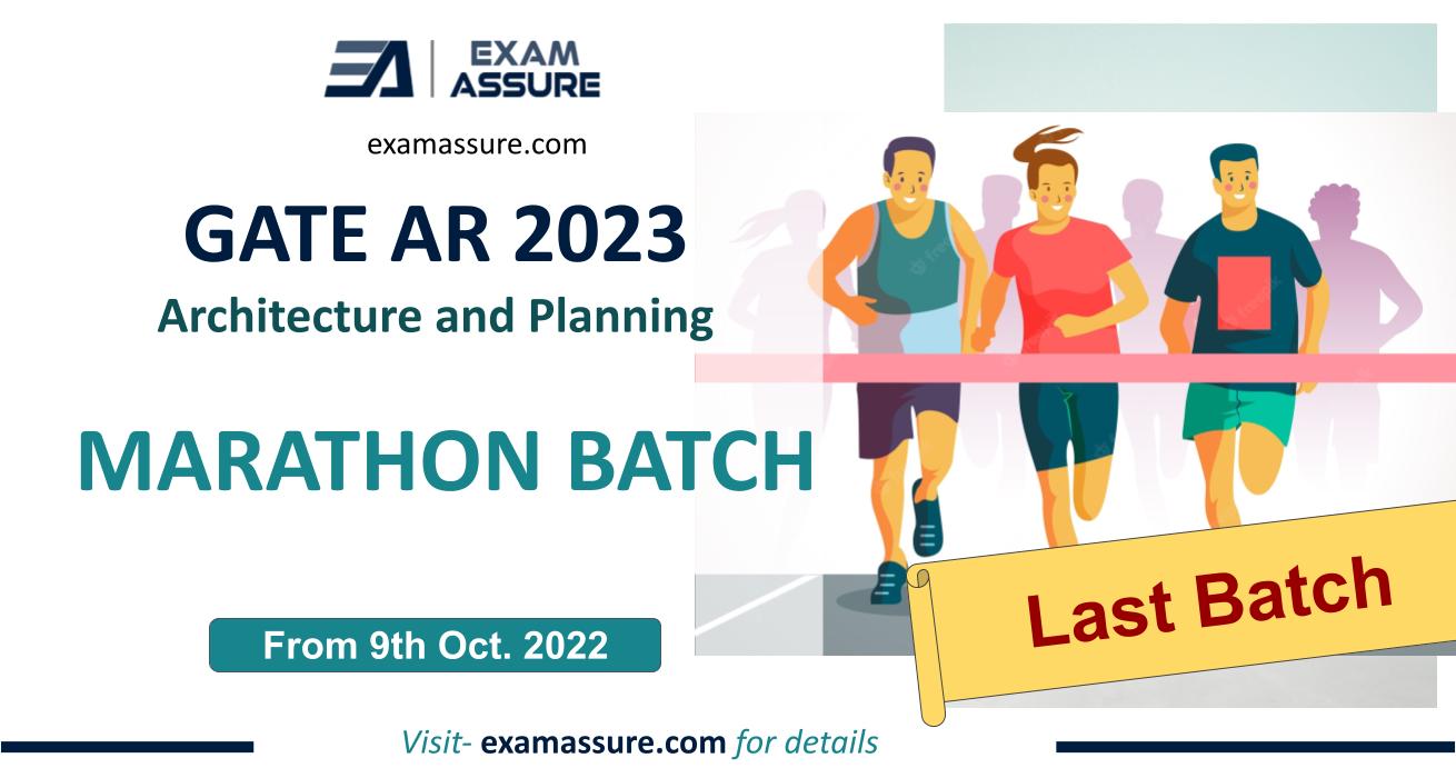 Exam Assure GATE Architecture and Planning Classes-Marathon Batch 2023 ...